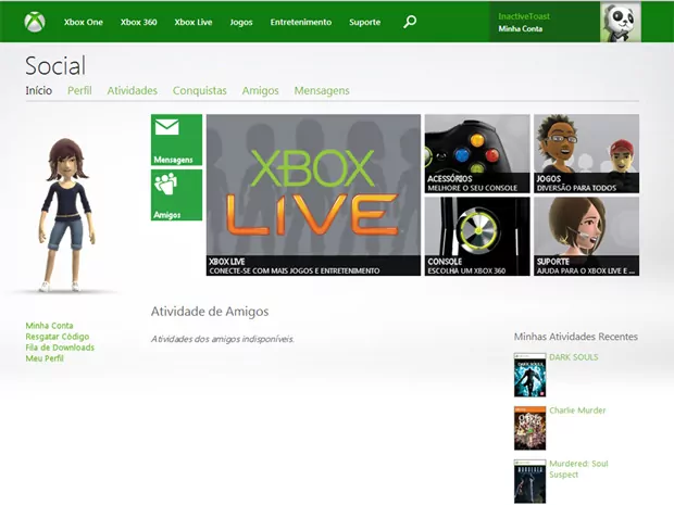 Perfil Xbox 360