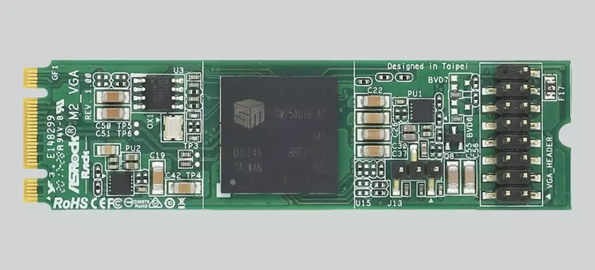 AsRock lança GPU com formato M.2 que parece um SSD NVMe