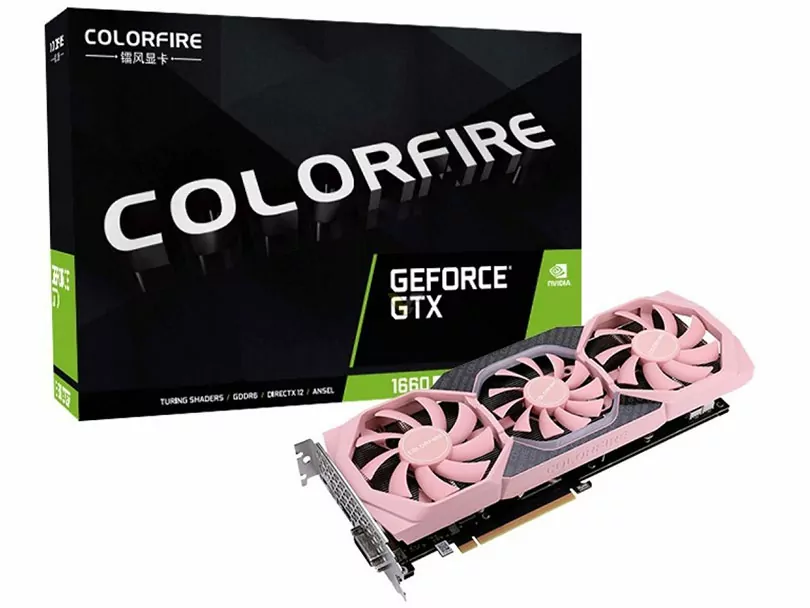 Colorfire retorna depois de 4 anos com placas Nvidia cor de rosa