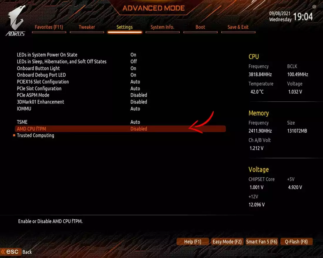 Placa-mãe Gigabyte - Veja como ativar o TPM 2.0 para instalar o Windows 11