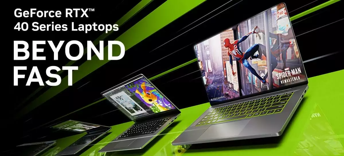 NVIDIA lança notebooks com novas GPUs GeForce RTX Série 40