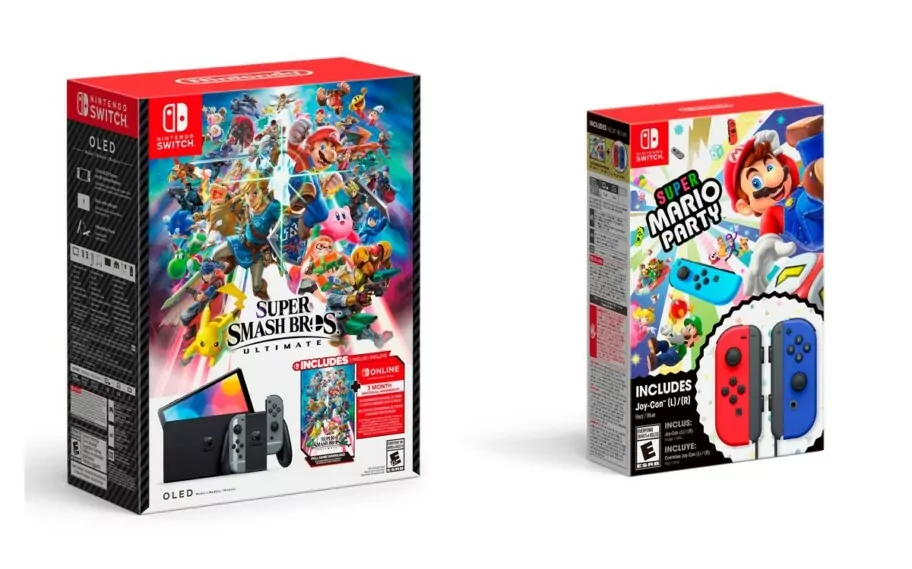 Nintendo Switch OLED: bundle com Super Smash Bros Ultimate - Adrenaline