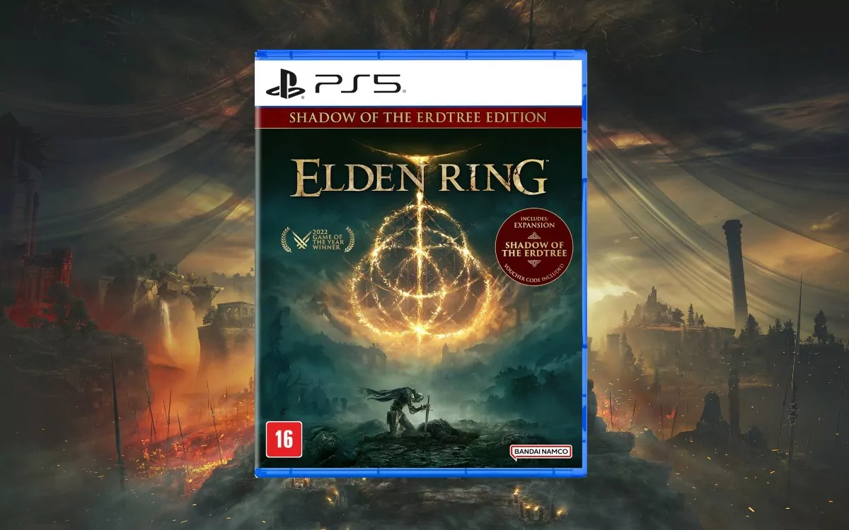 Elden Ring Shadow of the Erdtree mídia física PS5 em pré-venda