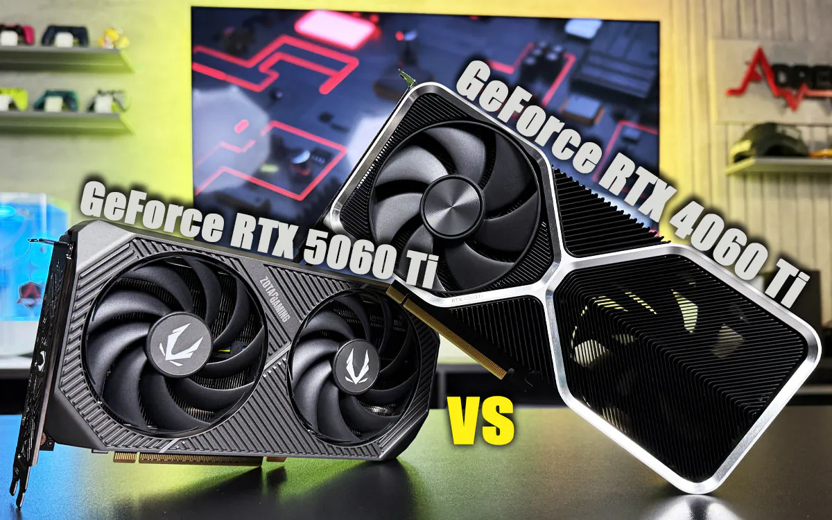 GeForce RTX 5060 Ti vs GeForce RTX 4060 Ti - Veja as diferenças