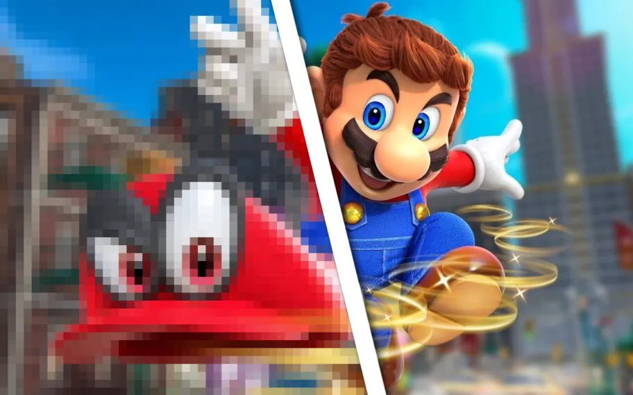 Comparativo mostra melhorias de Mario Odyssey no Switch 2