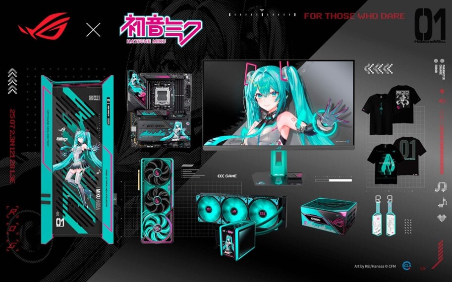 Nova linha Hatsune Miku da ASUS inclui uma ROG Astral RTX 5080 bem ...
