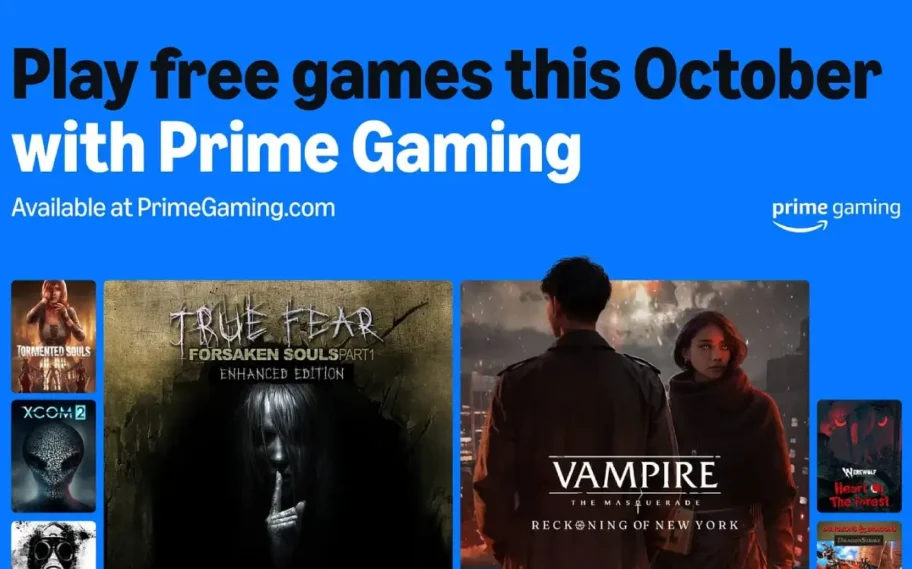 Amazon Prime Gaming de outubro terá 14 jogos; veja lista